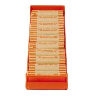 Coin tray, stackable plastic, pennies, 2/pk