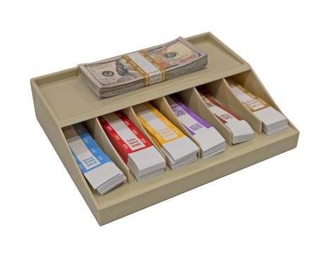Coin Wrap/Bill Strap Rack, Single level | Empyreal Customer | CONTROLTEK