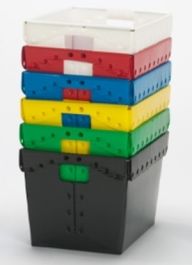 Corrugated Plastic Totes, large, black