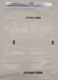 20” x 28” TripLok Blank Clear Tamper-Evident Bag For Contaminated ...