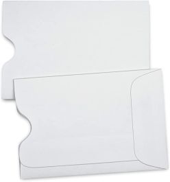 ATM Card Sleeves -2 1/4" x 3 1/2" ATM card jackets, 18# Tyvek, blank