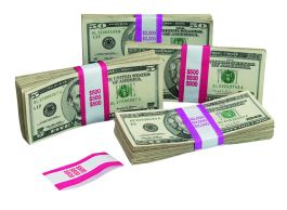 1 Â¼ x 3 â…› Pre-Glued Bleached White Kraft Bill Strap