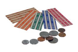 Flat Tubular Coin Money Wrappers, Half Sized